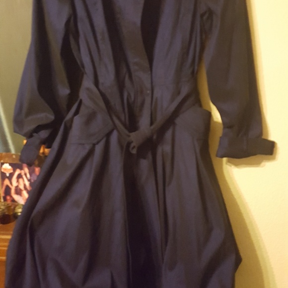 Samuel Dong | Jackets & Coats | Classic French Style Navy Trench Coat ...